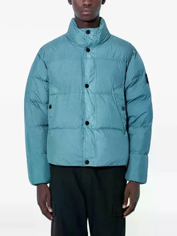 Stone Island 4100109 Crinckle Reps Ny Down Jacket - Blue