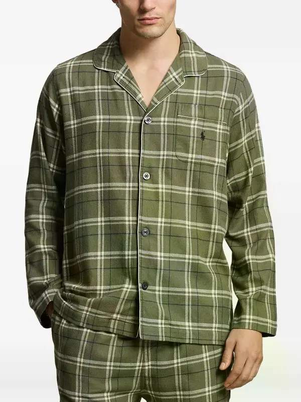 Polo Ralph Lauren Plaid Flannel Sleep Set - Green