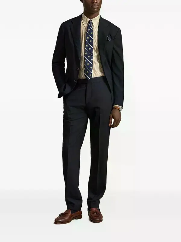 Polo Ralph Lauren Slim Fit Striped Stretch Poplin Shirt - Neutrals