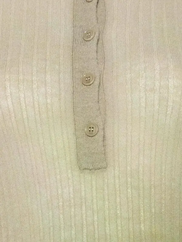BOSS Ribbed-knit Polo Top