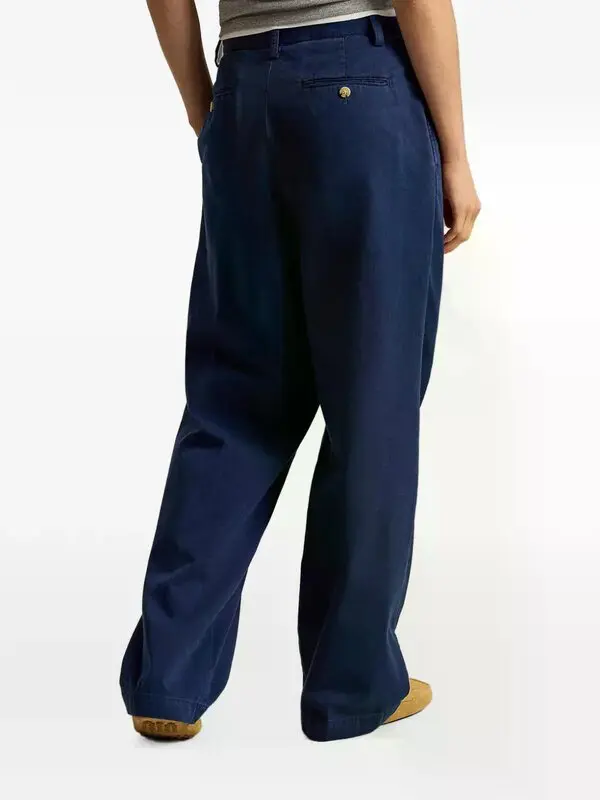 Polo Ralph Lauren Pleated Cotton-blend Relaxed Trouser