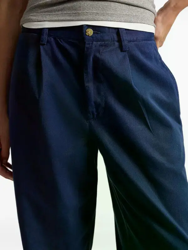 Polo Ralph Lauren Pleated Cotton-blend Relaxed Trouser