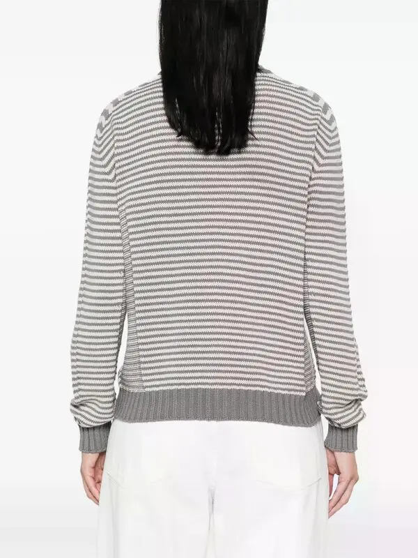 Emporio Armani Striped Button-up Cardigan