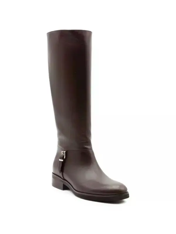 CHANTAL Buckle-strap Leather Boots