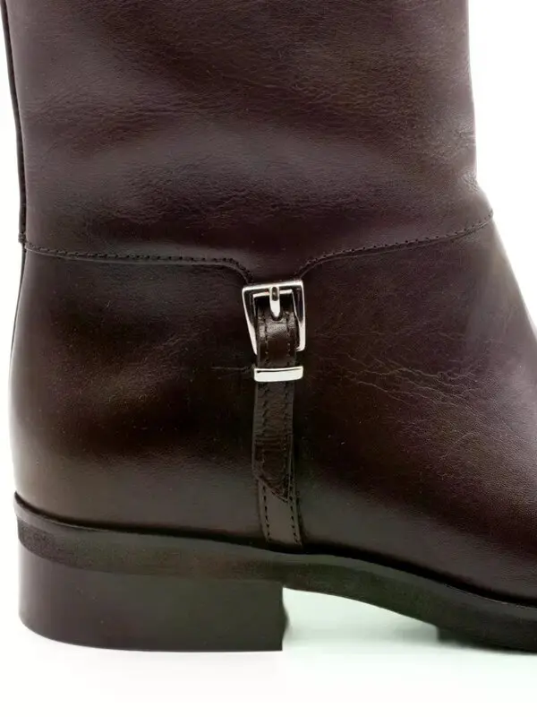 CHANTAL Buckle-strap Leather Boots