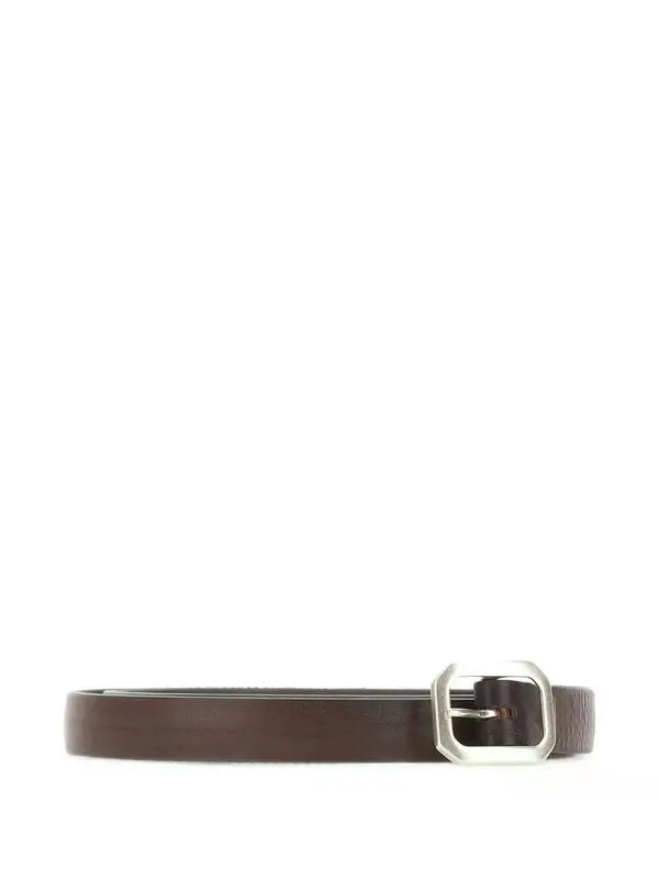 ALBERTO LUTI Grained Leather Belt