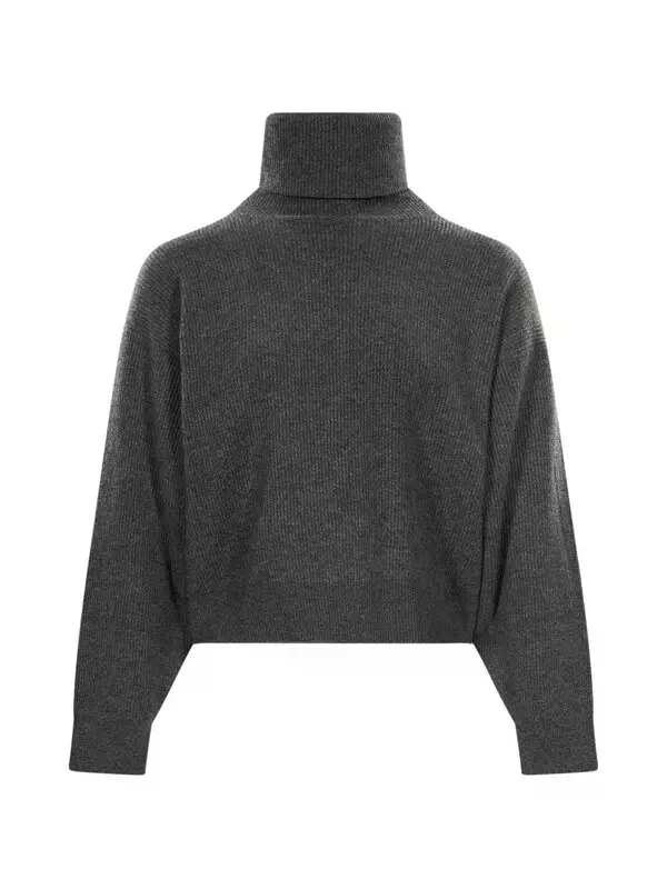 Brunello Cucinelli Ribbed-knit Roll-neck Sweater - Grey