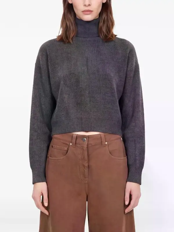 Brunello Cucinelli Ribbed-knit Roll-neck Sweater