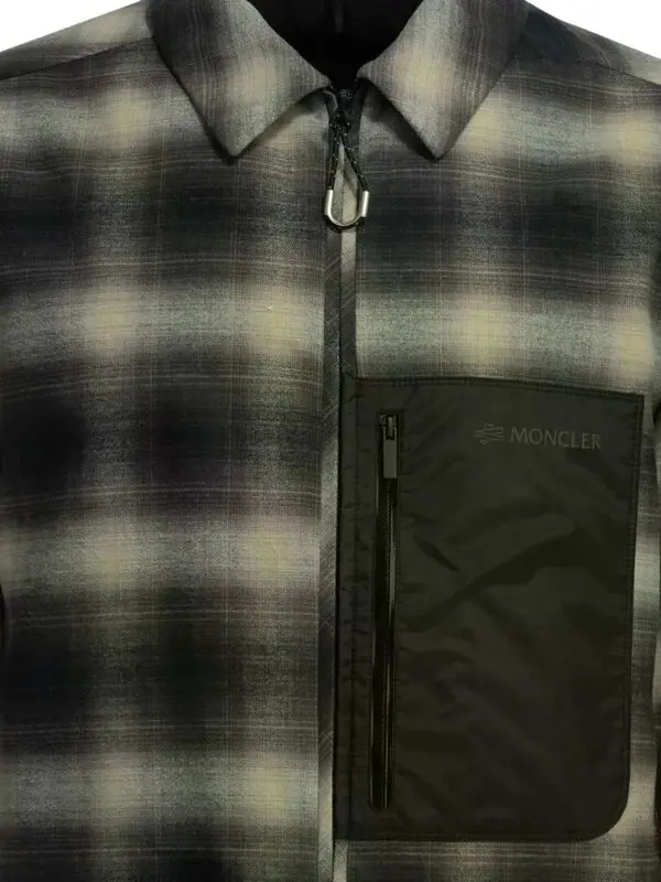 Moncler Check-pattern Padded Coat