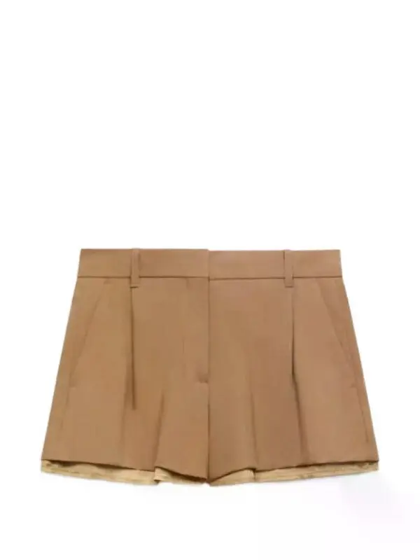 Marni Wool Shorts With Exposed Lining - Brown