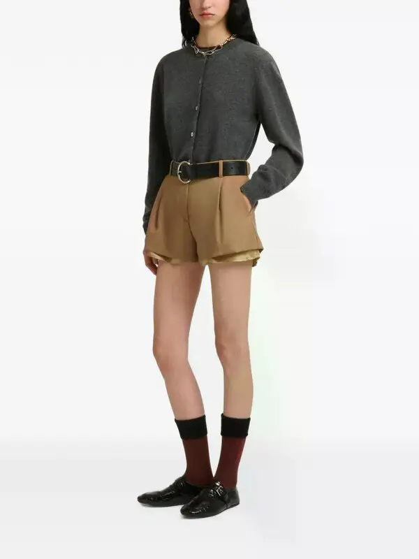 Marni Wool Shorts With Exposed Lining