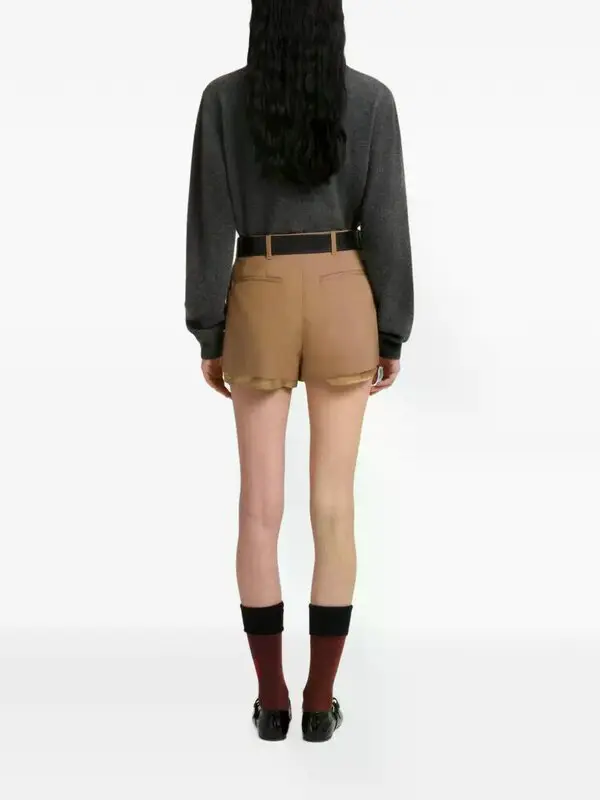 Marni Wool Shorts With Exposed Lining