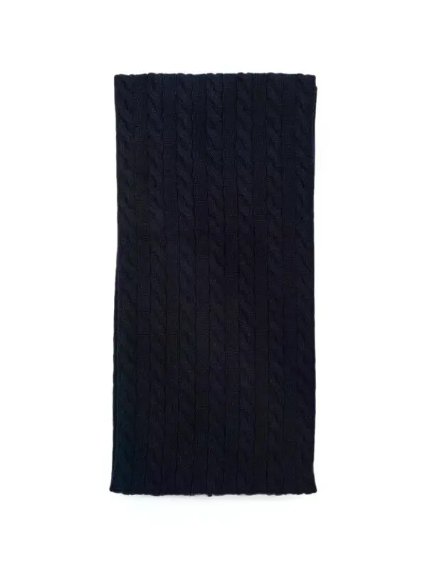 Thom Browne Cable-knit Rwb-stripe Scarf