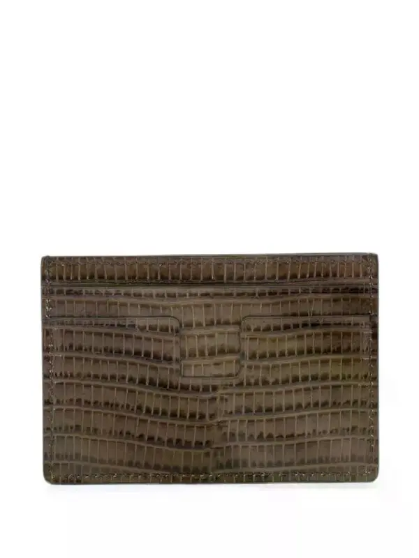 TOM FORD Croc-effect Cardholder
