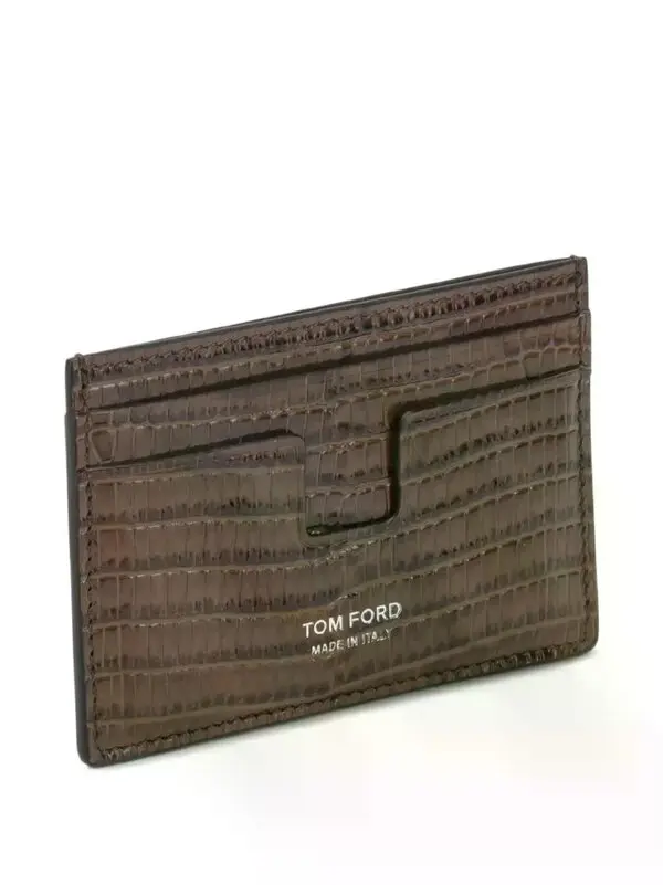 TOM FORD Croc-effect Cardholder