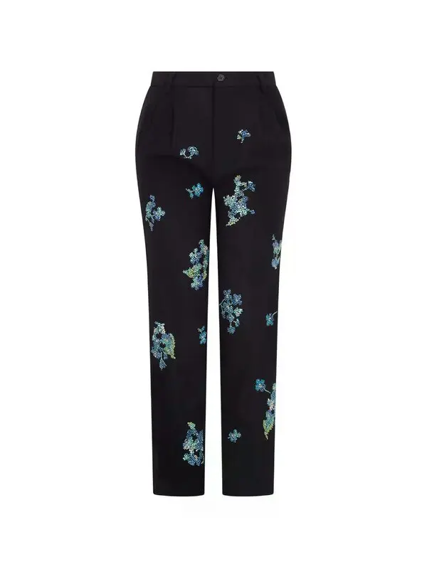 Libertine Bluebell Lane Embellished Wool Trousers