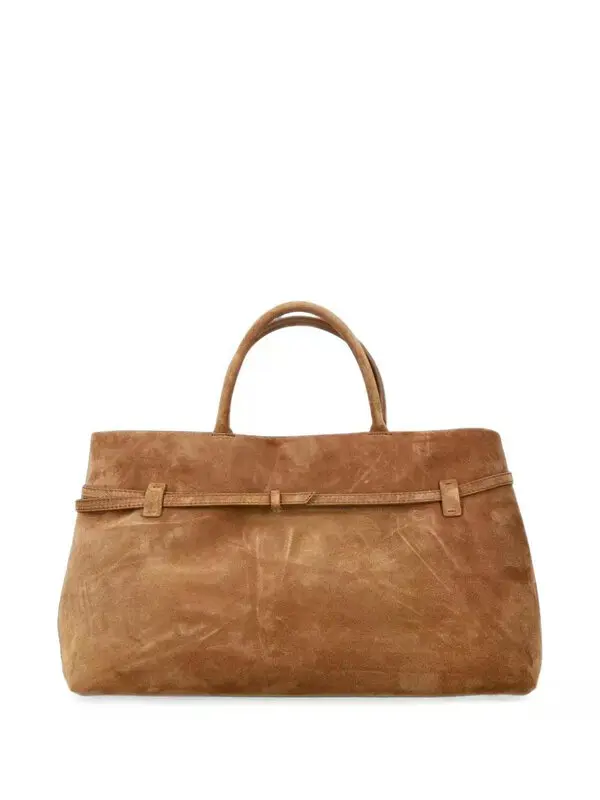 Manu Atelier Le Cambon 40 Suede Tote Bag - Brown