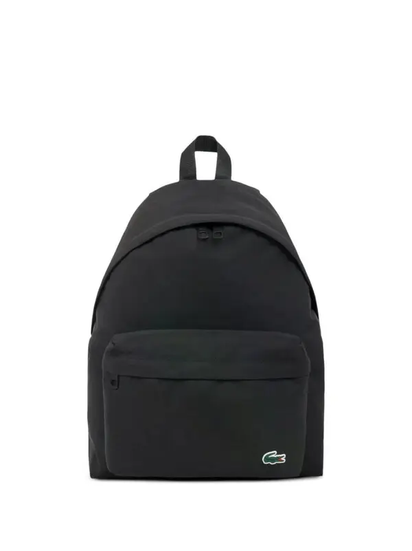 Lacoste Logo Patch Backpack - Black