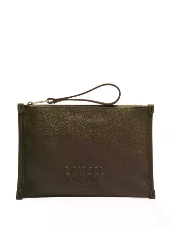 LANCEL Pebbled-texture Wrist-strap Wallet