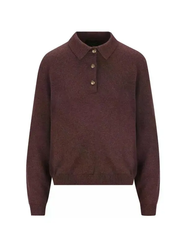 Loro Piana Button-up Knitted Polo Sweater