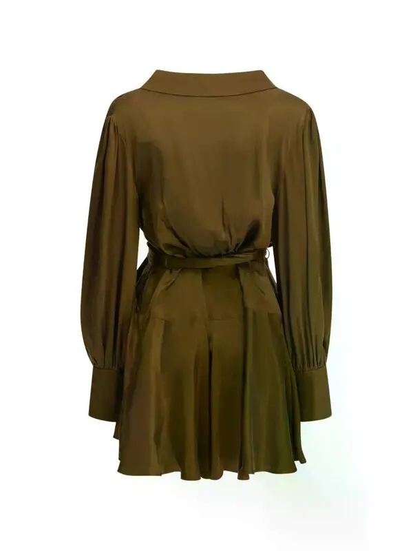 Zimmermann Silk Wrap-style Mini Dress