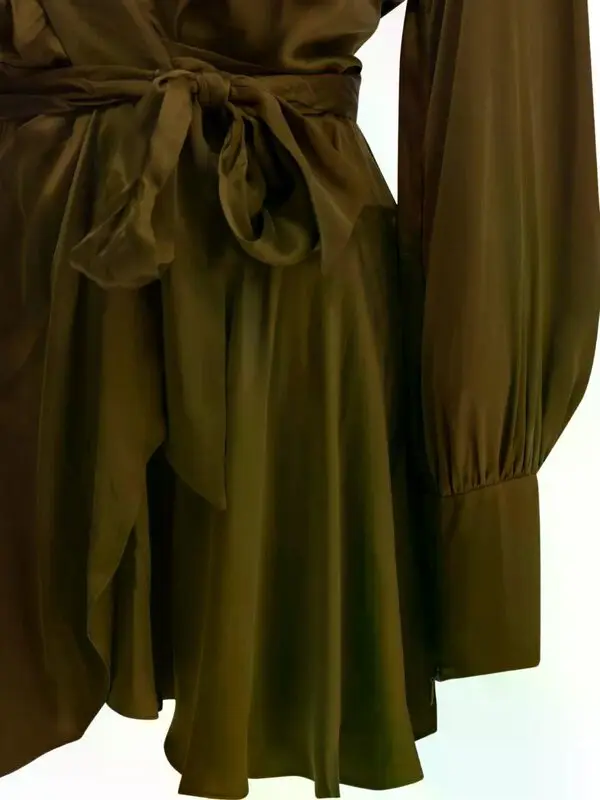 Zimmermann Silk Wrap-style Mini Dress