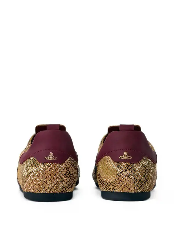 VIVIENNE WESTWOOD Textured Stripe Detail Sneakers - Neutrals