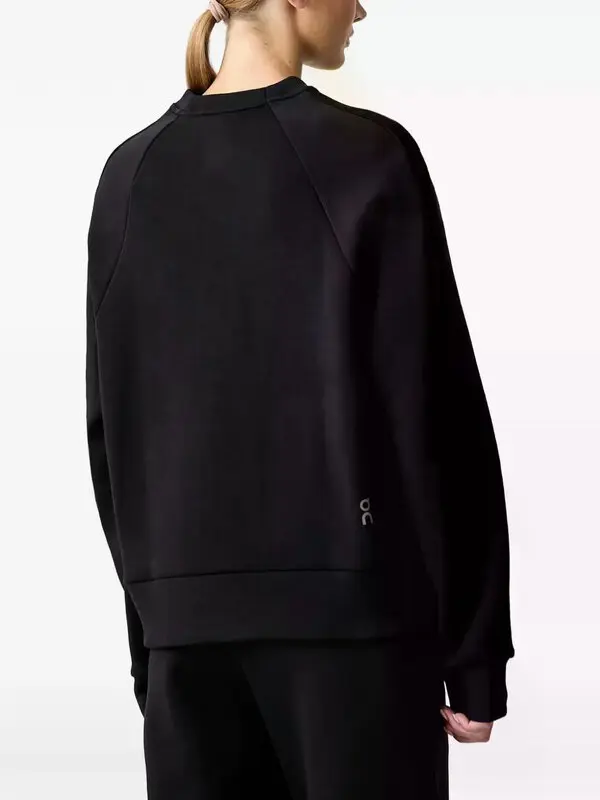 On Logo-print Raglan-sleeve Sweater
