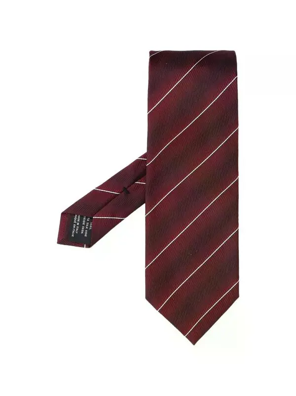 TOM FORD Diagonal-stripe Silk Neck Tie - Red
