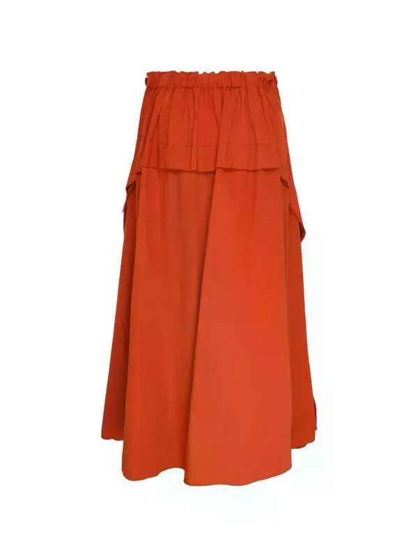 Y’s Panelled Flared Midi Skirt
