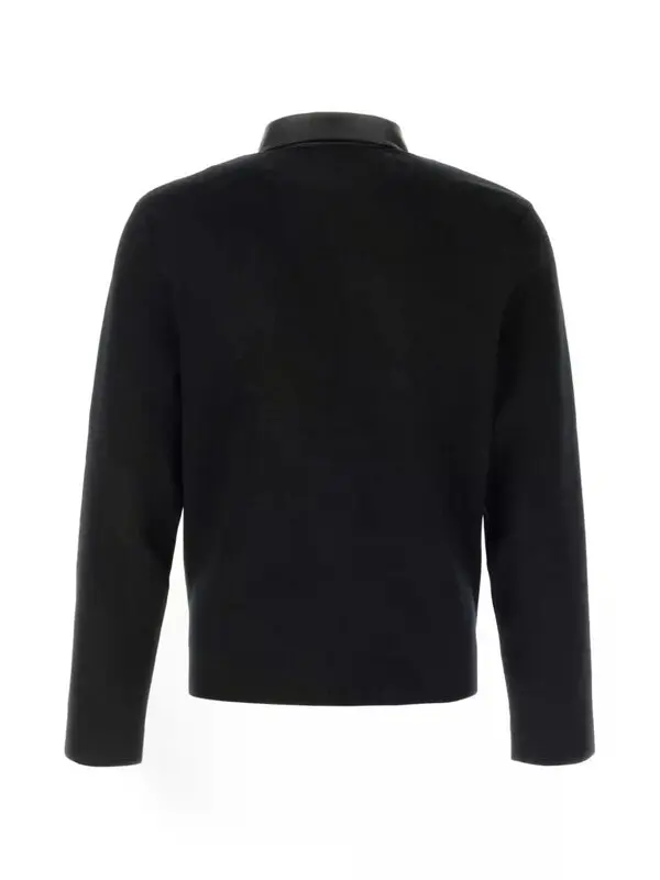 Givenchy Leather-trim Panelled Cardigan