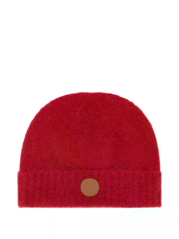 VIVIENNE WESTWOOD Logo-patch Fluffy Beanie Hat