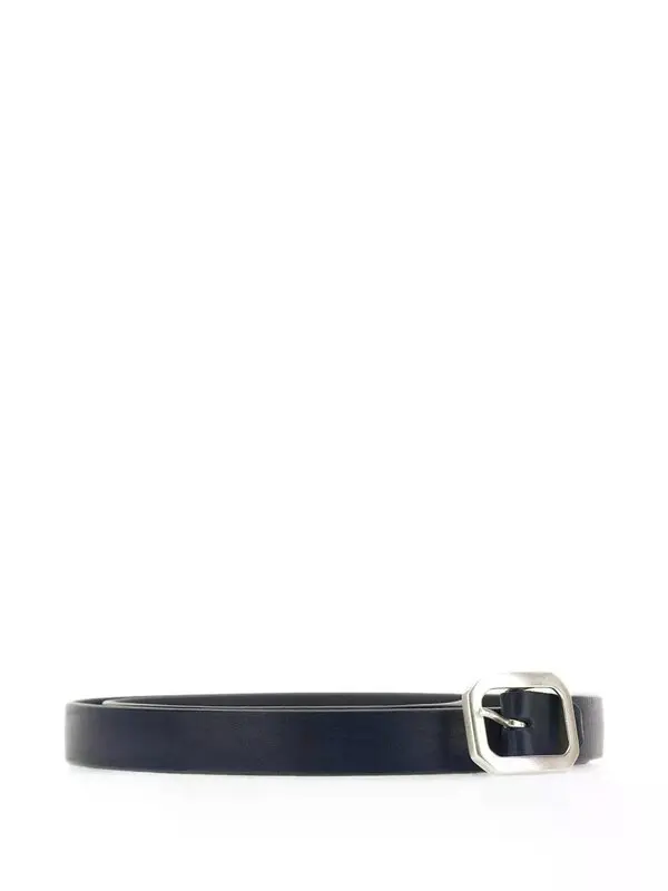 ALBERTO LUTI Square-buckle Leather Belt - Blue