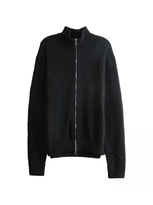 Givenchy Logo-patch Zip-up Sweater