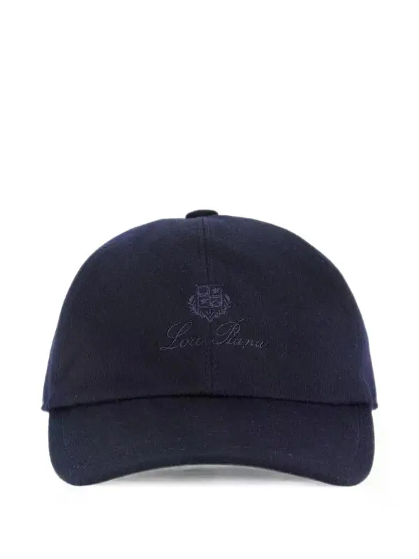 Loro Piana Logo-embroidered Cashmere Baseball Cap