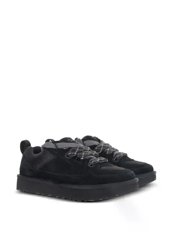 UGG Lo Lowmel Suede Mesh Sneakers - Black