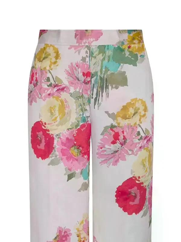 Libertine Silk Floral Print Trousers