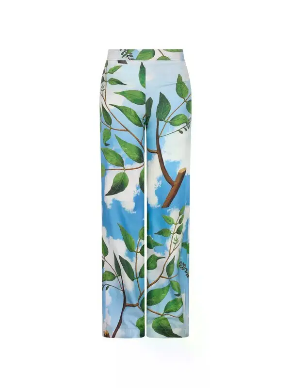 Libertine Magritte Slim Aarons Silk Trousers