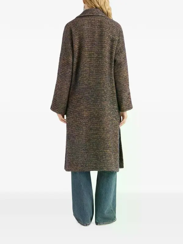 Momoni Danimarca Chevron Bouclé Coat