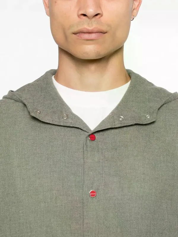 Kiton Mariano Hooded Button-up Shirt