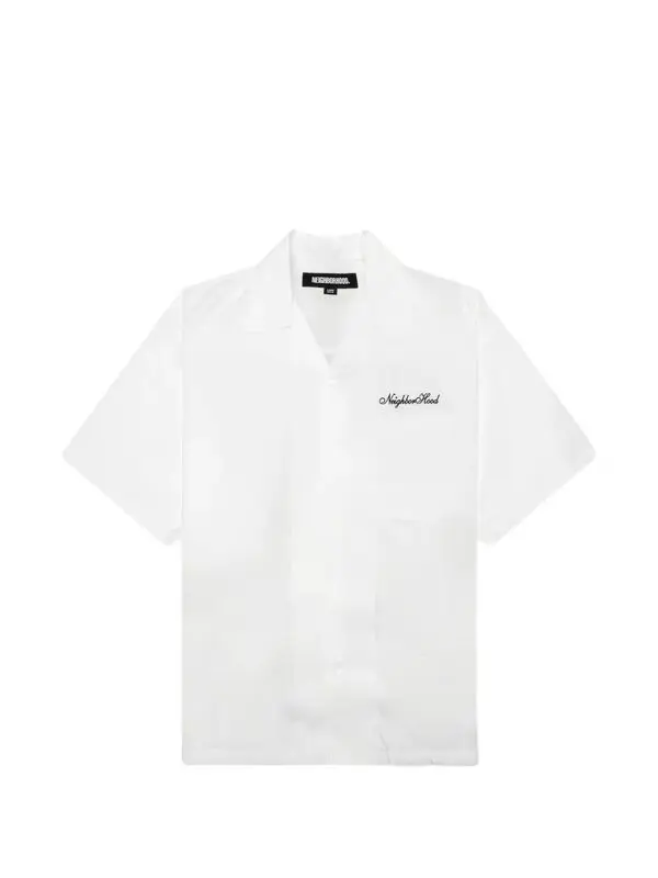 NEIGHBORHOOD Embroidered-logo Short-sleeve Shirt - White