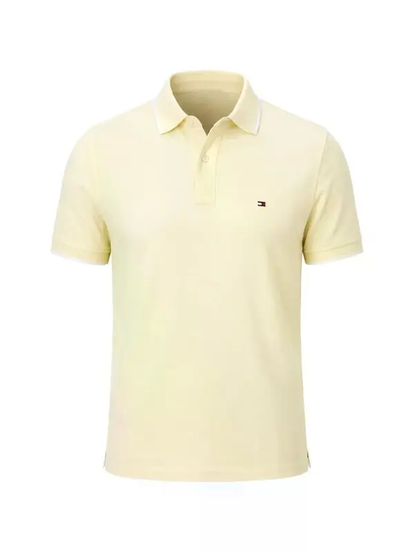 Tommy Hilfiger Logo-embroidered Tipped Polo Shirt