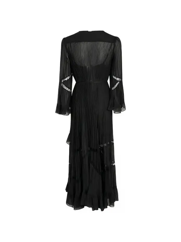 TWINSET Pleated Lace-trim Dress