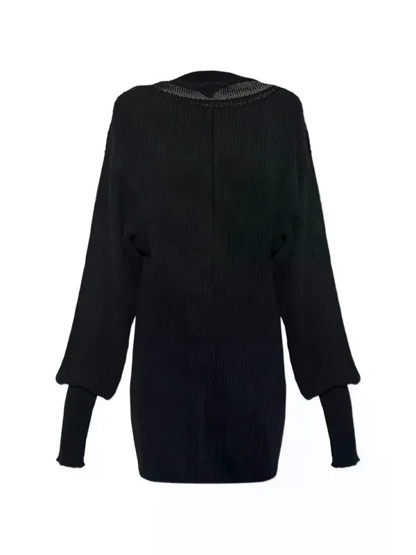 Rick Owens Ribbed-knit Long-sleeve Sweater