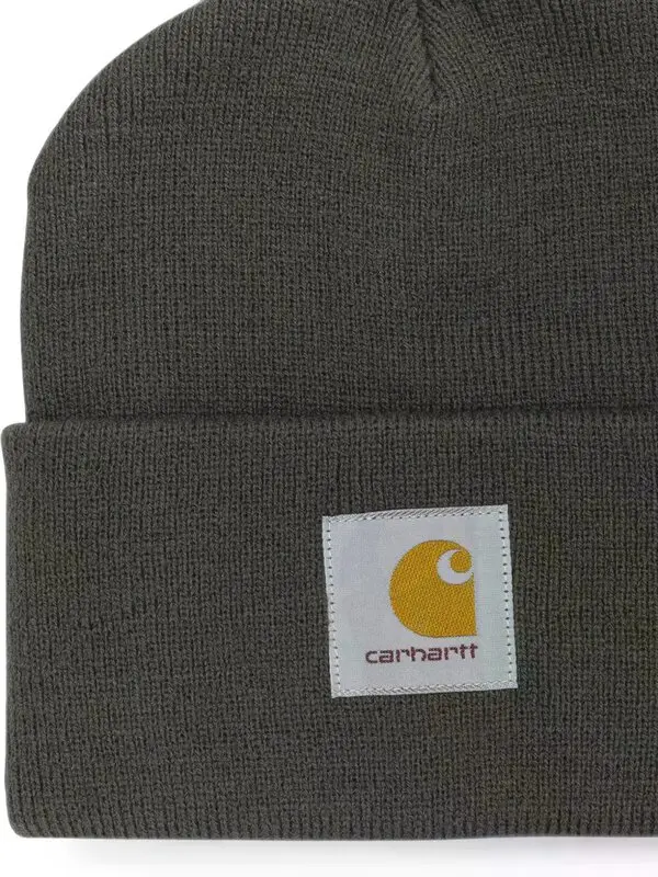 Carhartt Work In Progress Logo-patch Ribbed Beanie Hat