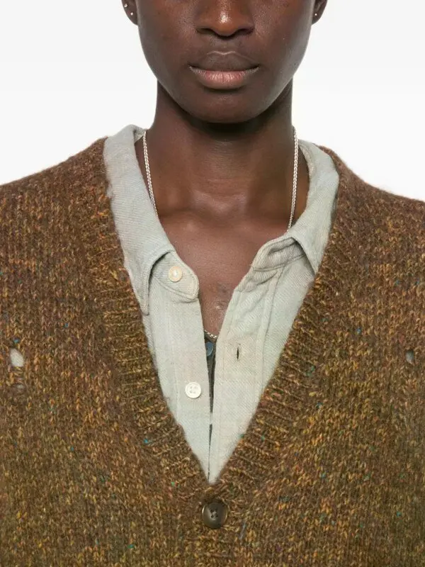 R13 Distressed Boyfriend Cardigan