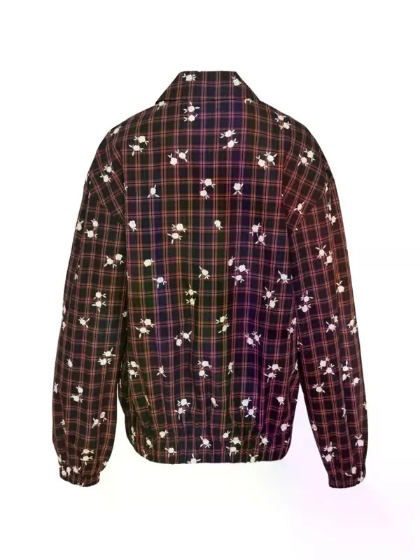 GANNI Bomber In Printed Check