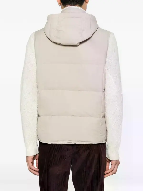 Eleventy Quilted Hooded Gilet