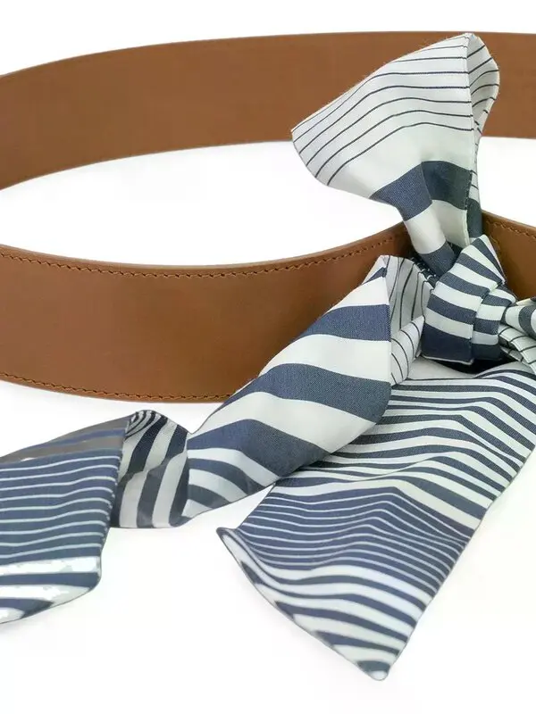 Loro Piana Olina Striped Belt