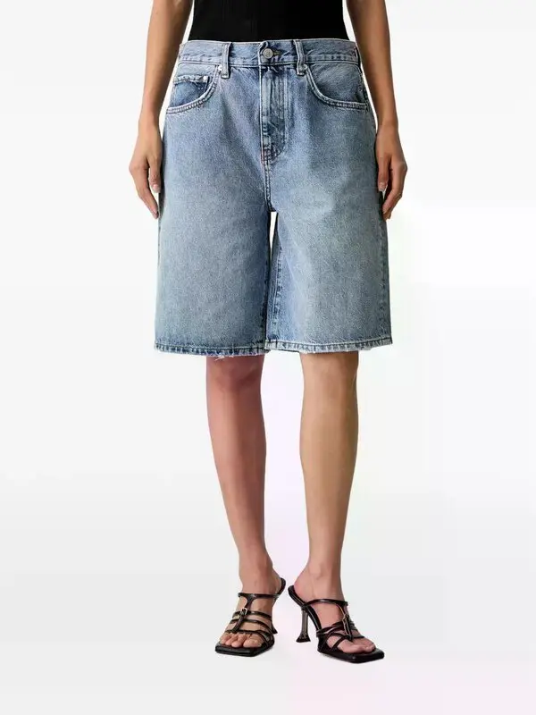 ANINE BING Washed Denim Shorts